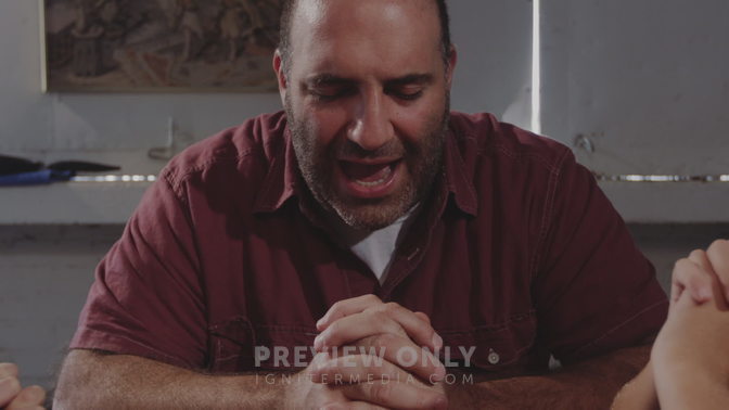 A Father Praying With His Sons Stock Videos Pearl