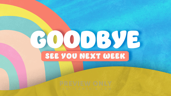 Noah and the Ark - Goodbye - Title Graphics | Church Visuals Noah and the Ark - Goodbye - Title Graphics | Church Visuals