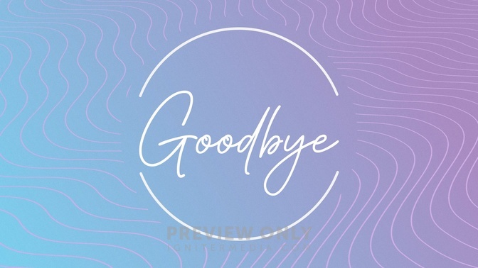 Lavender Waves Goodbye Title Graphics Timber And Pearl