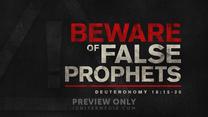 Beware of False Prophets - Title Graphics | Igniter Media Beware of False Prophets - Title Graphics | Igniter Media