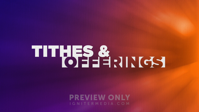 Radiant Blur - Tithes and Offerings - Title Graphics | Centerline New Media Radiant Blur - Tithes and Offerings - Title Graphics | Centerline New Media
