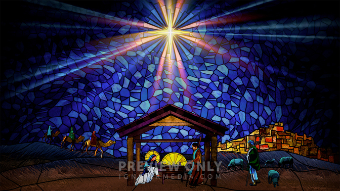 Christmas Stained Glass 1 Worship Backgrounds Life Scribe Media